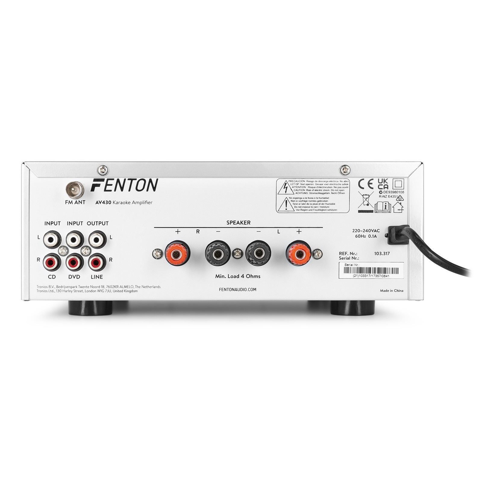 SET_HOMEAUDIO 41 Πλήρες Hi-Fi πακέτο ήχου της Fenton με AV430A + DMS40 ...