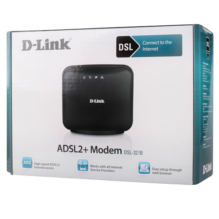 D-LINK DSL-321B ADSL2+ v1.14 Ethernet Modem ANNEX B - ISDN
