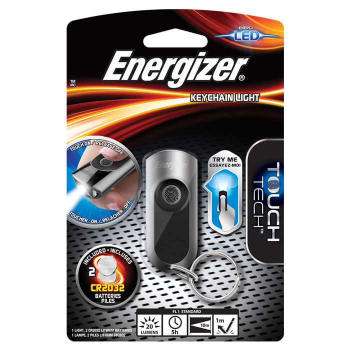 ENERGIZER KEYCHAIN LIGHT TOUCH TECH Φακός LED Μπρελόκ 20 Lumens