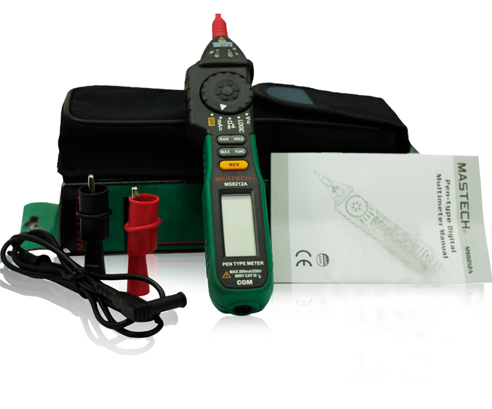 MASTECH MS8212A Δοκιμαστικό και Ψηφιακό πολύμετρο τύπου Pen/Probe