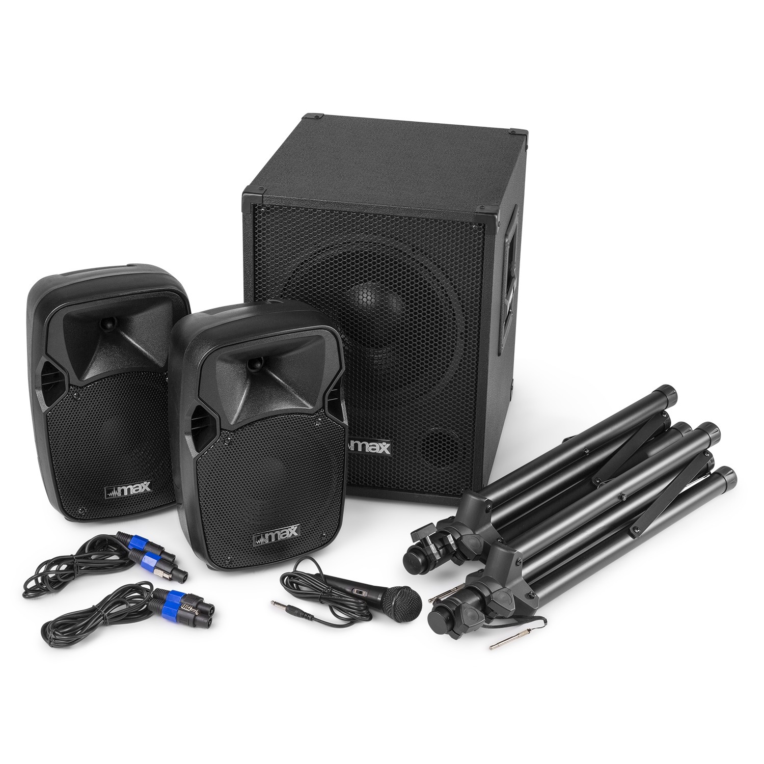 MAX MX700 2.1 Σετ Ηχείων 2x 8" και αυτοενισχυόμενο Subwoofer 12" με ...