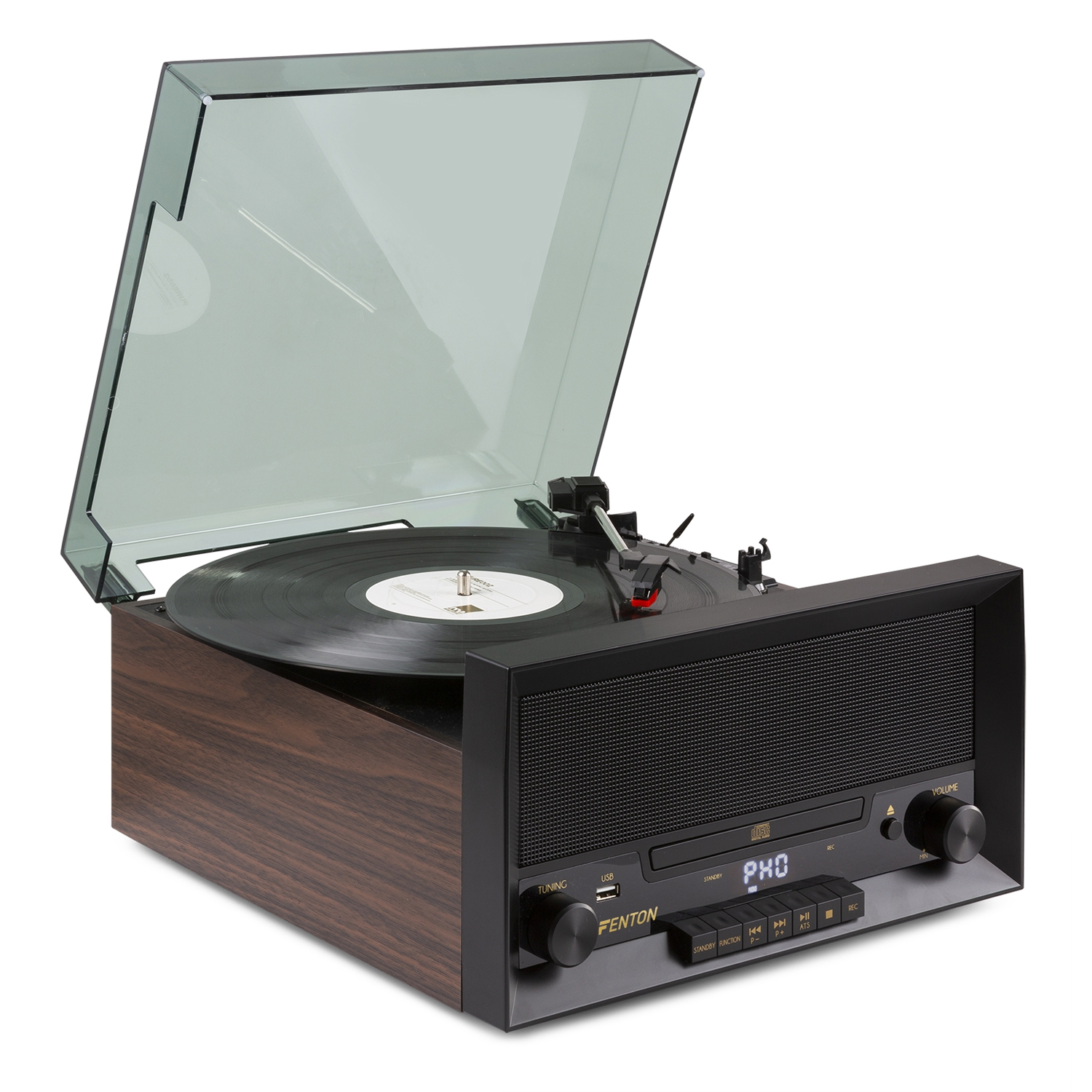 FENTON RP135W Retro Πικάπ με Ηχεία AUX /FM /Bluetooth /CD player /USB ...
