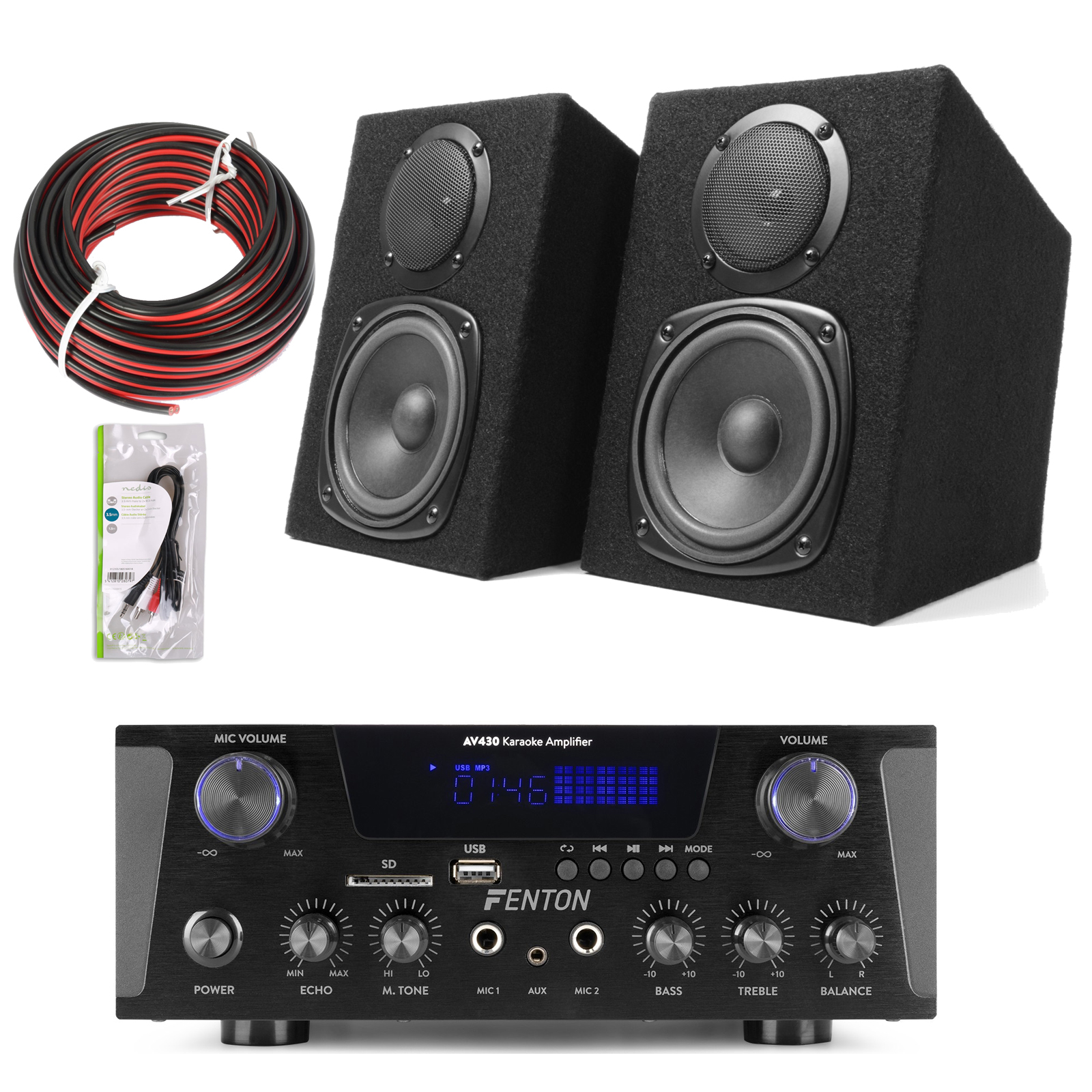 SET_HOMEAUDIO 40 Πλήρες Hi-Fi πακέτο ήχου της Fenton με AV430B + DMS40 ...