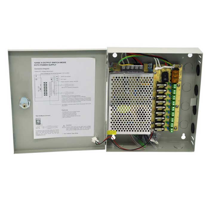 CP1209-10A-9 Switching Τροφοδοτικό CCTV 9 καμερών 12VDC 10A 120Watt