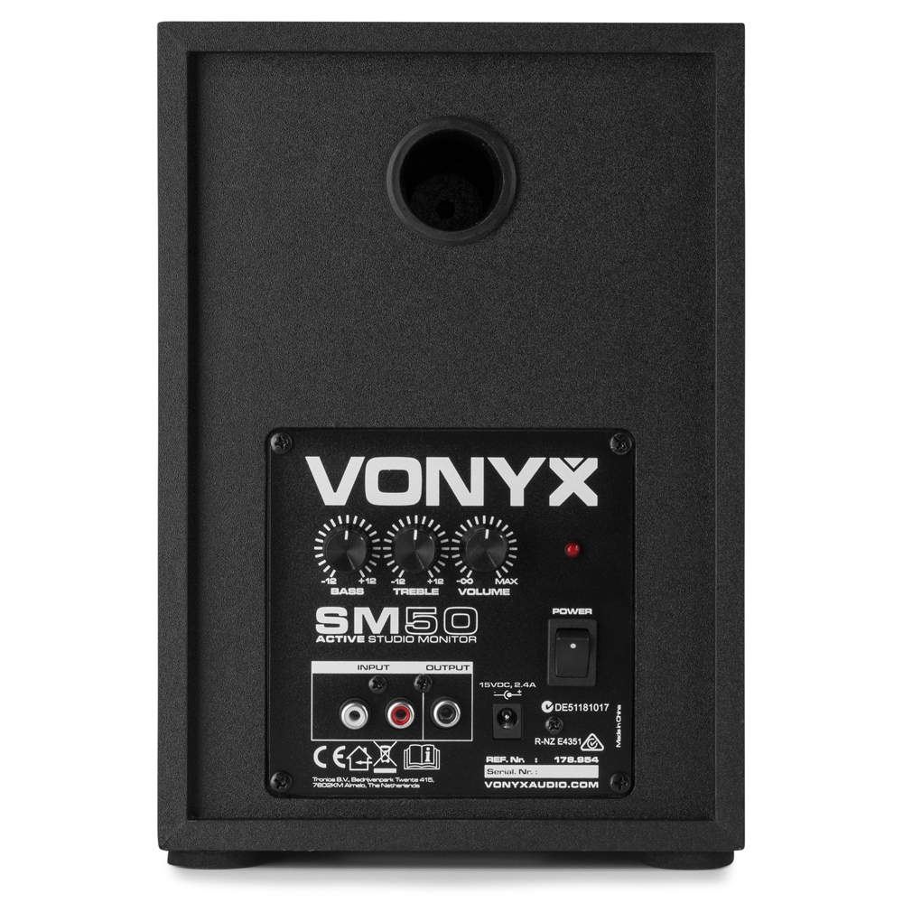 VONYX SM50 Ζεύγος Αυτοενισχυόμενων Studio Monitor 5.25" ηχείων (ζεύγος ...
