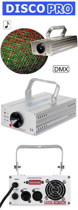 DISCOPRO StarLaser Show Laser - Light Effect DMX με Κόκκινο και Πράσινο ...