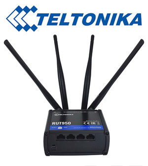 TELTONIKA RUT950 Ασύρματο 4G (LTE) Mobile Router WiFi 2.4GHz με 4x RJ45 ...